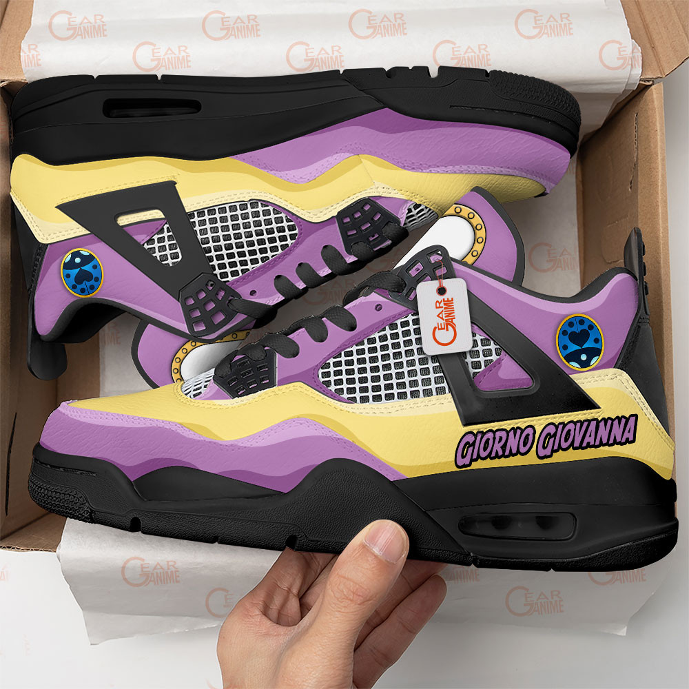 JJBA Giorno Giovanna JoJo's Bizarre Adventure BJ4 Sneakers | JoJo's Bizarre Adventure Shop