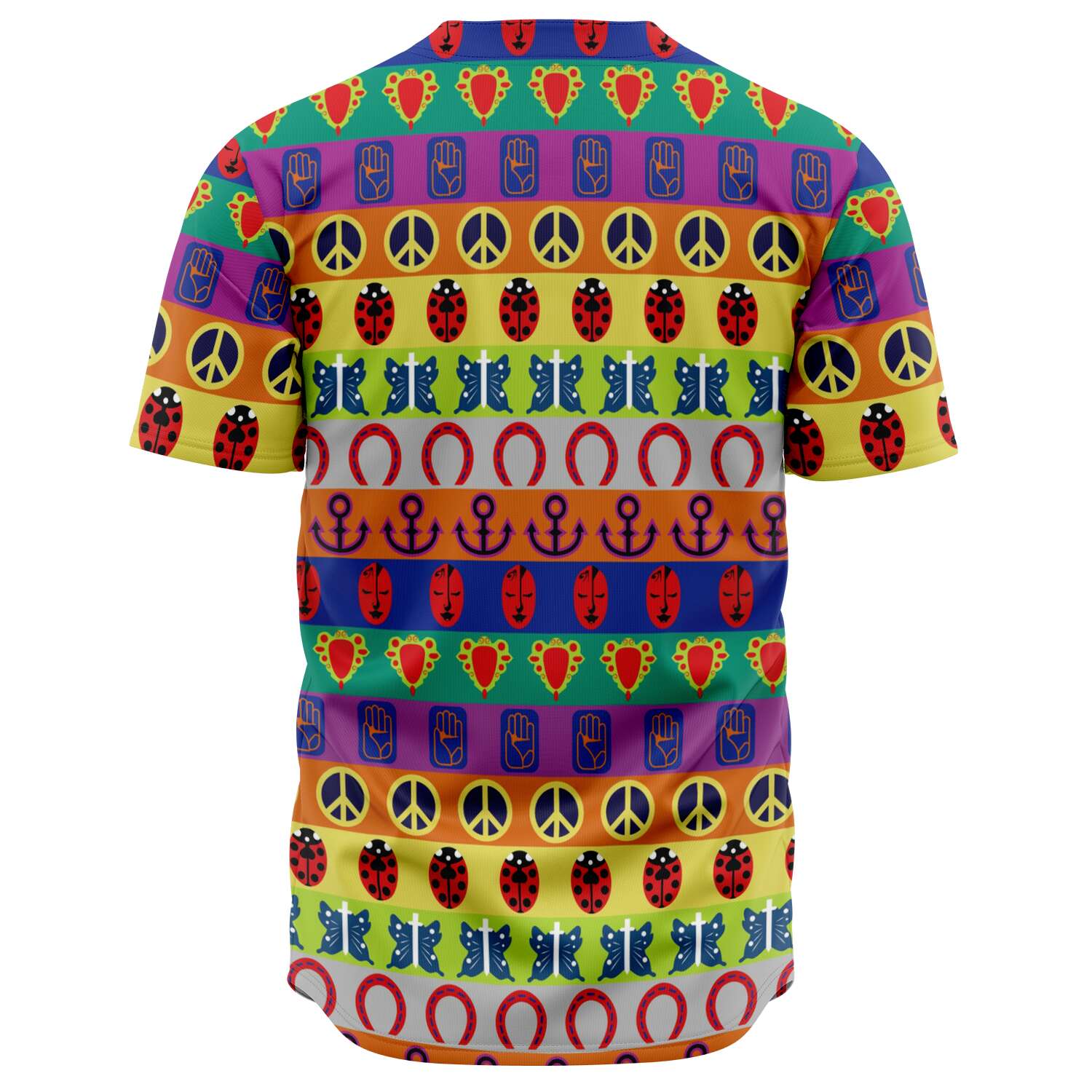 JJBA Symbol Pattern Baseball Jersey | JoJo's Bizarre Adventure Shop