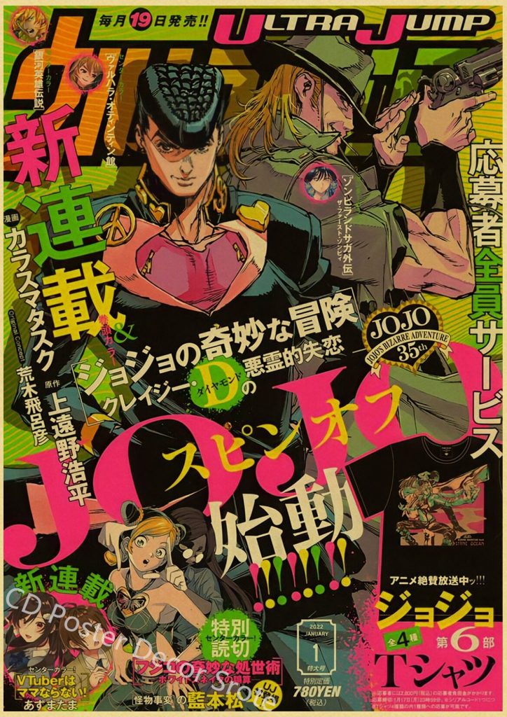 JoJo's Bizarre Adventure Posters Collection 2024