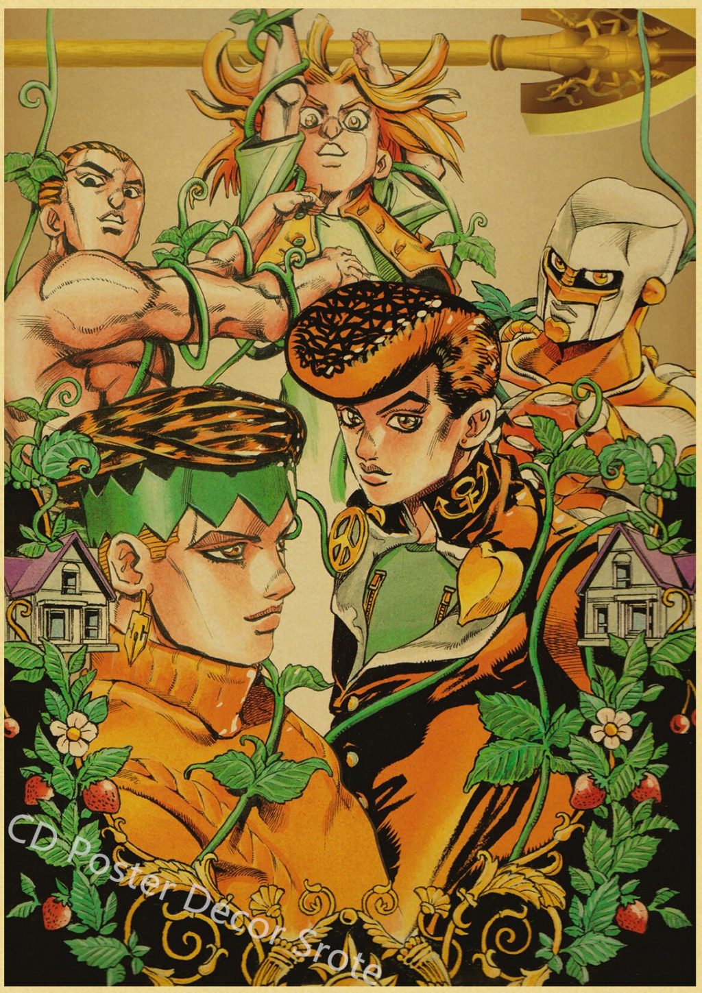 New JoJo Bizarre Adventure Retro Poster | JoJo's Bizarre Adventure Shop