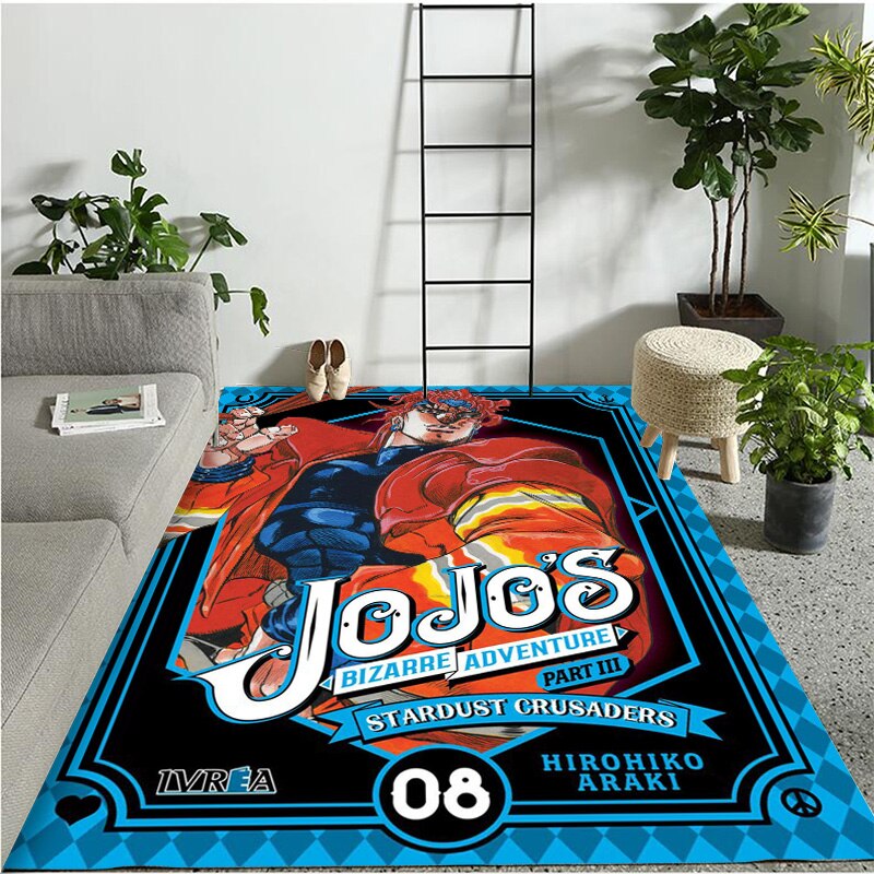 Printed Jojo's Bizarre Adventure Rug | JoJo's Bizarre Adventure Shop