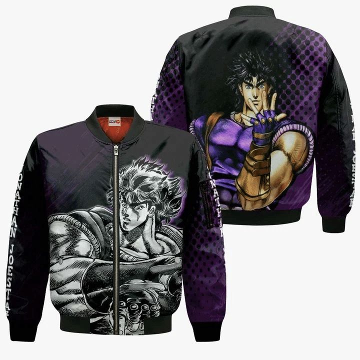 Jonathan Joestar JJBA 3D Bomber Jacket | JoJo's Bizarre Adventure Shop