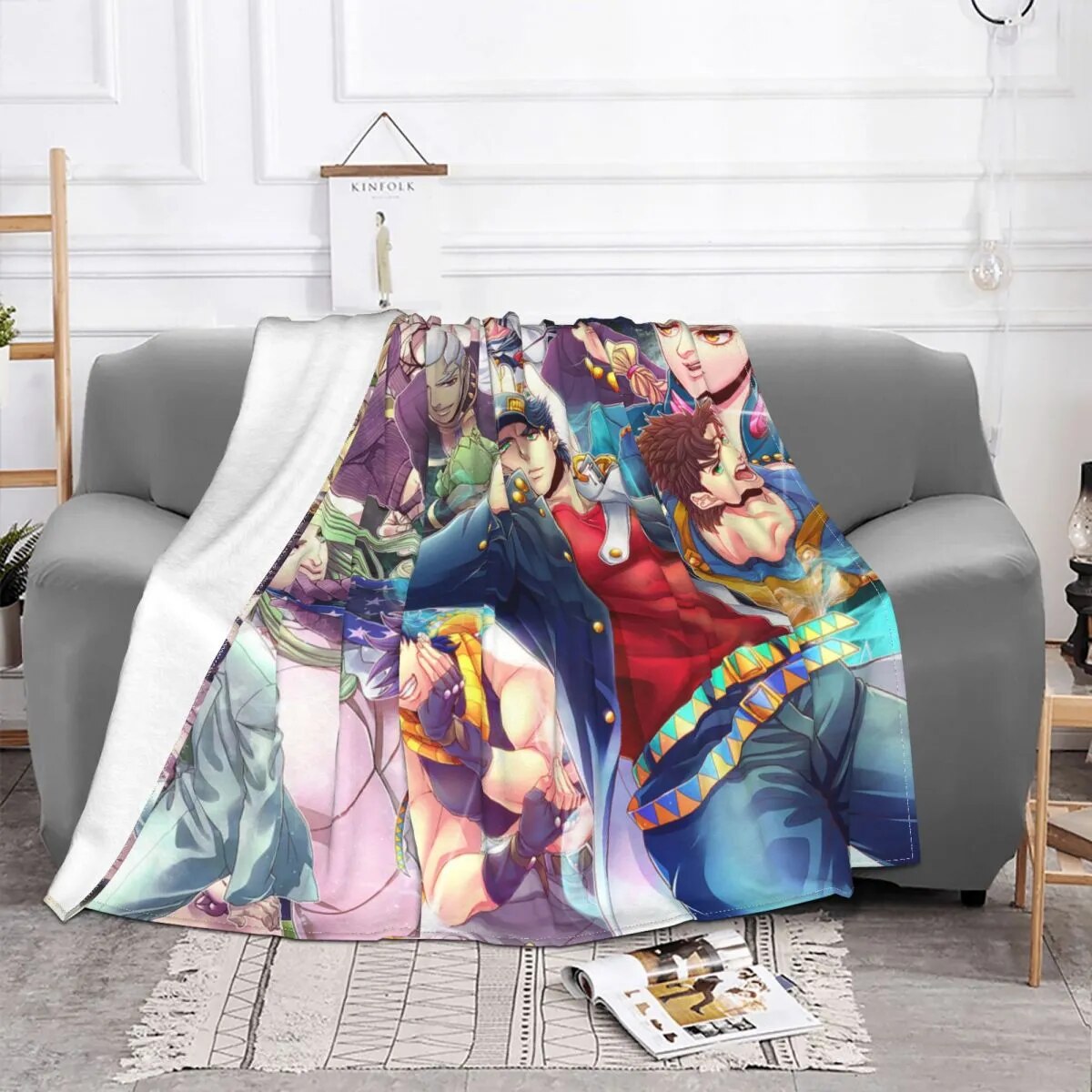 Jojo's Bizarre Adventure Dio Brando Joestar Joseph Throw Blanket | JoJo ...